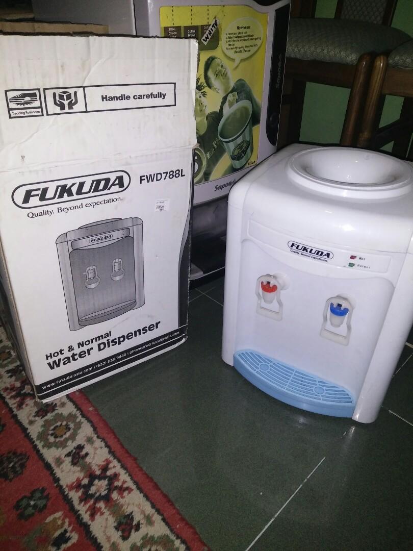 Fukuda Water Dispenser Hot and Normal, TV & Home Appliances, Kitchen ...