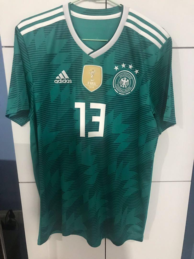 Germany Thomas Muller Away Jersey, Men's Fashion, Activewear on Carousell