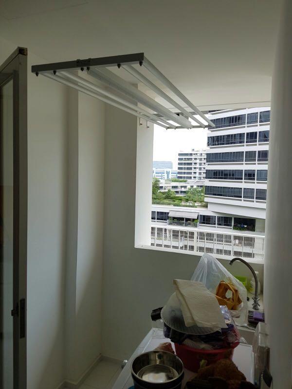 Indoor and outdoor sliding cloths laundry system (Made in Singapore ...