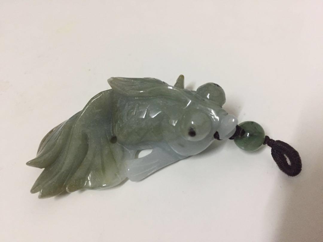 Jade goldfish, Furniture & Home Living, Home Decor, Vases & Decorative ...