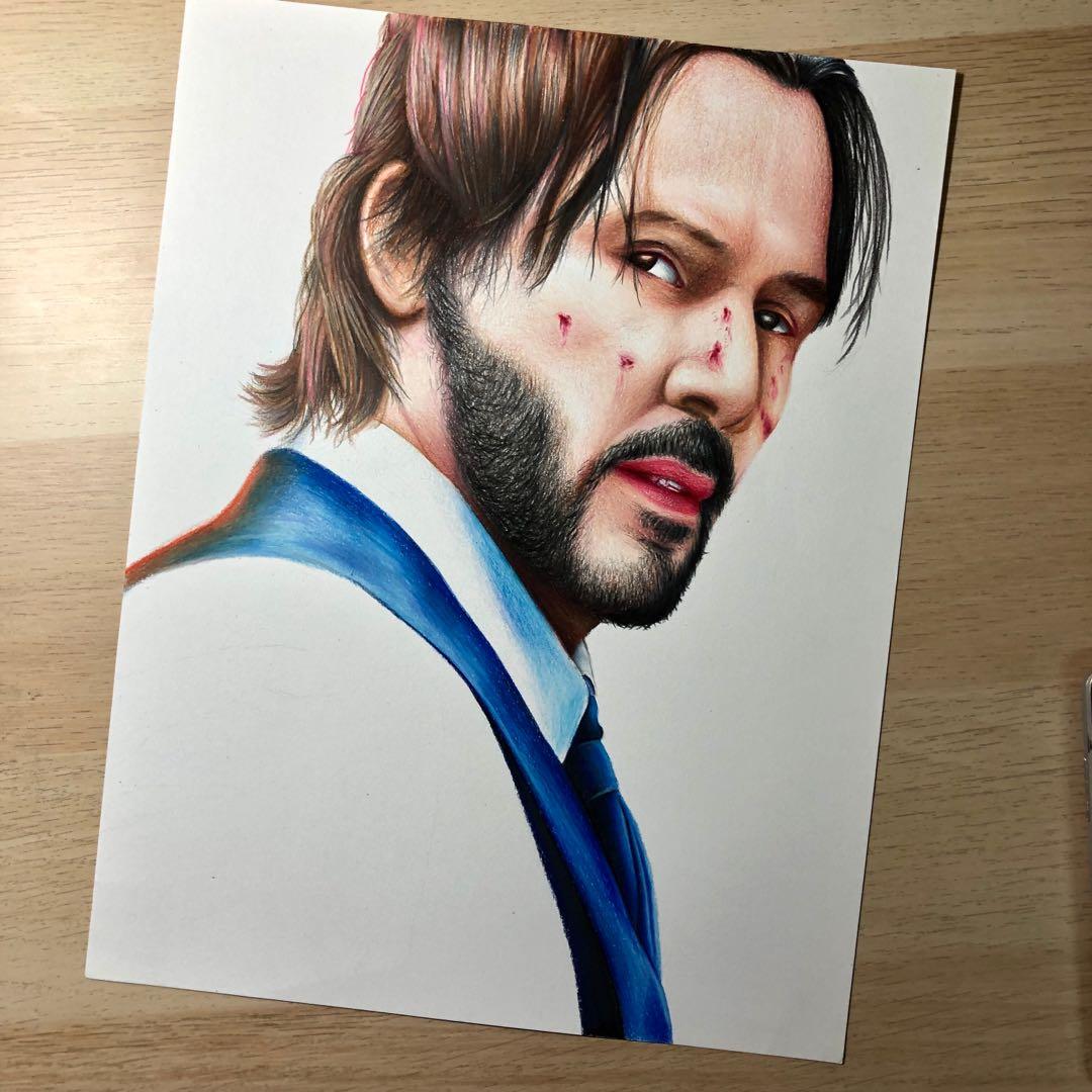John Wick Drawing, Design & Craft, Artwork on Carousell