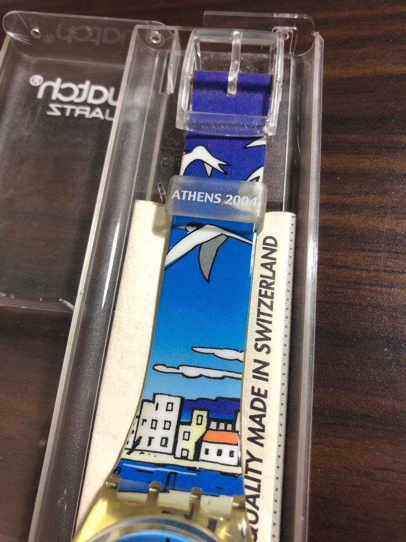Limited Edition Athens 2004 Olympic Swatch Watch, Men's Fashion ...
