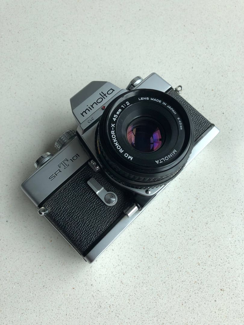Minolta SRT 101 + Minolta MD Rokkor 45 f2, Photography, Cameras on ...