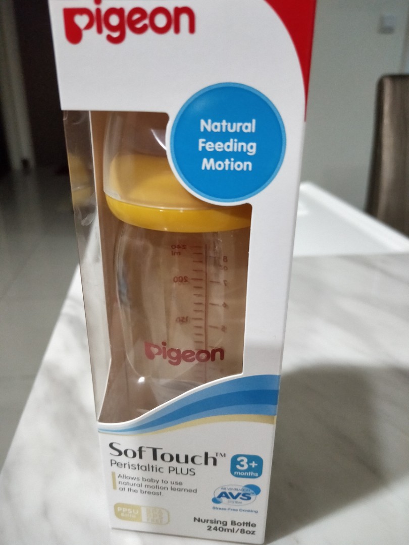 Pigeon soft touch milk bottle, Babies & Kids, Nursing & Feeding ...