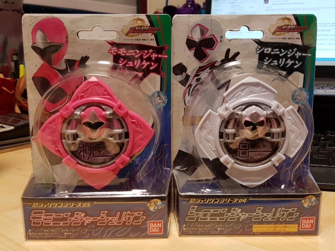Sentai Power Rangers Ninninger Japan DX White + Pink Shuriken NEW ...