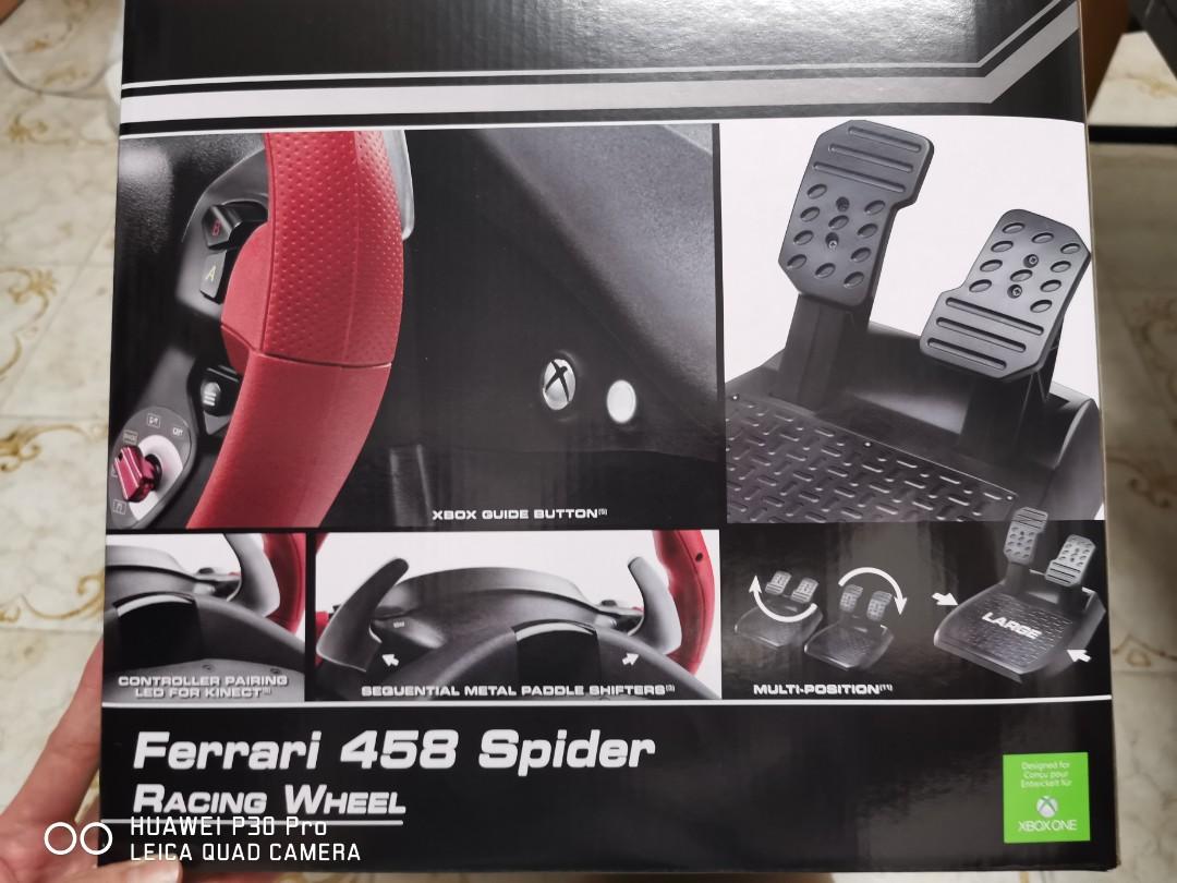 Thrustmaster Ferrari 458 Spider Racing Wheel, Video Gaming, Video Game ...