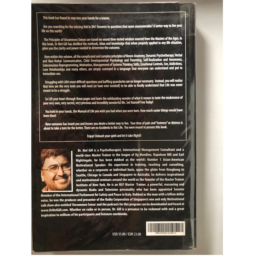 Uncommon Sense by Mel Gill, Hobbies & Toys, Books & Magazines, Fiction ...