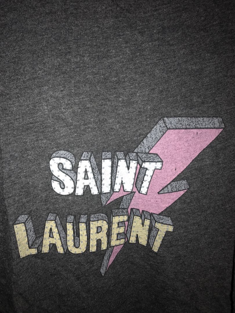 YSL LIGHTNING BOLT TEE, Men's Fashion, Tops & Sets, Tshirts & Polo ...