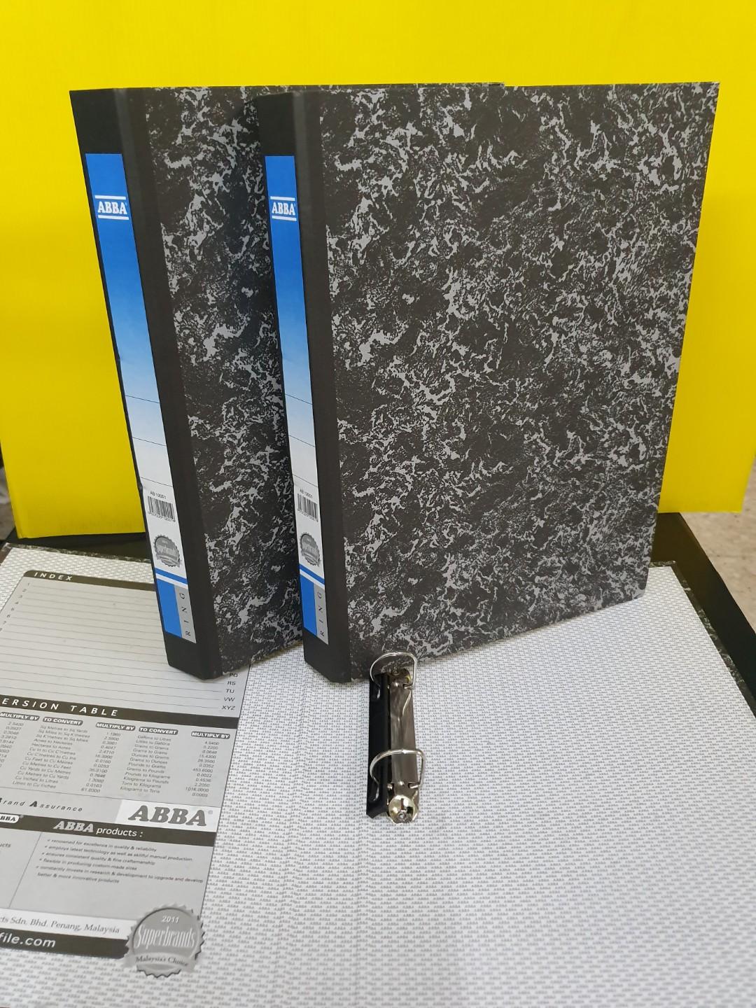 3x ABBA 40mm Single Ring File F4 Arch File, Hobbies & Toys, Stationery ...