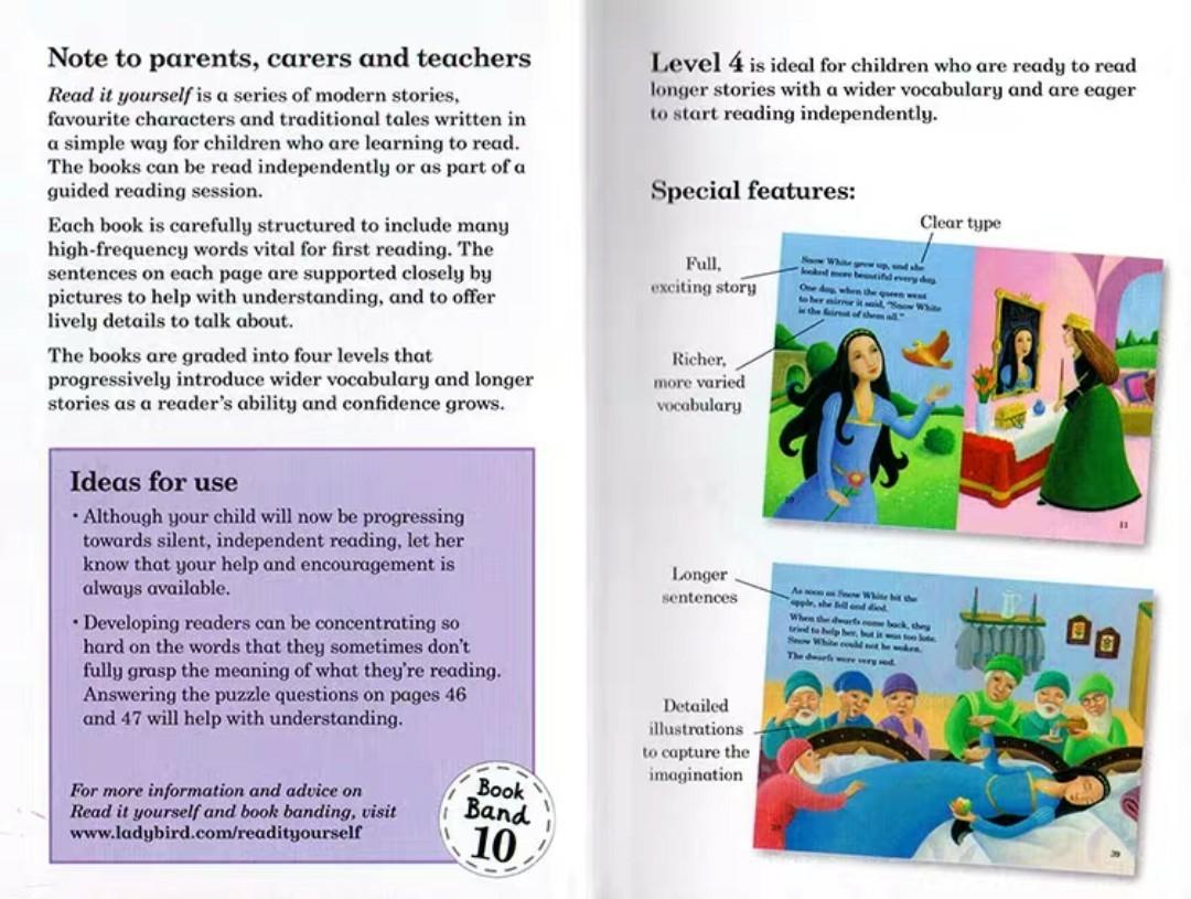 (9 books) Ladybird Read It Yourself English Story Books Level 4 ...