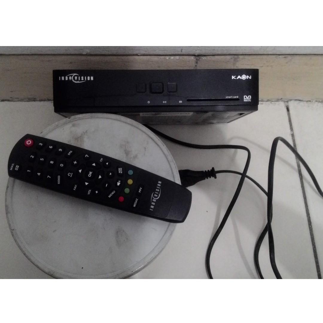 Antena Dish Parabola Indovision + LNB S Band + Decoder + Remote NEW ...