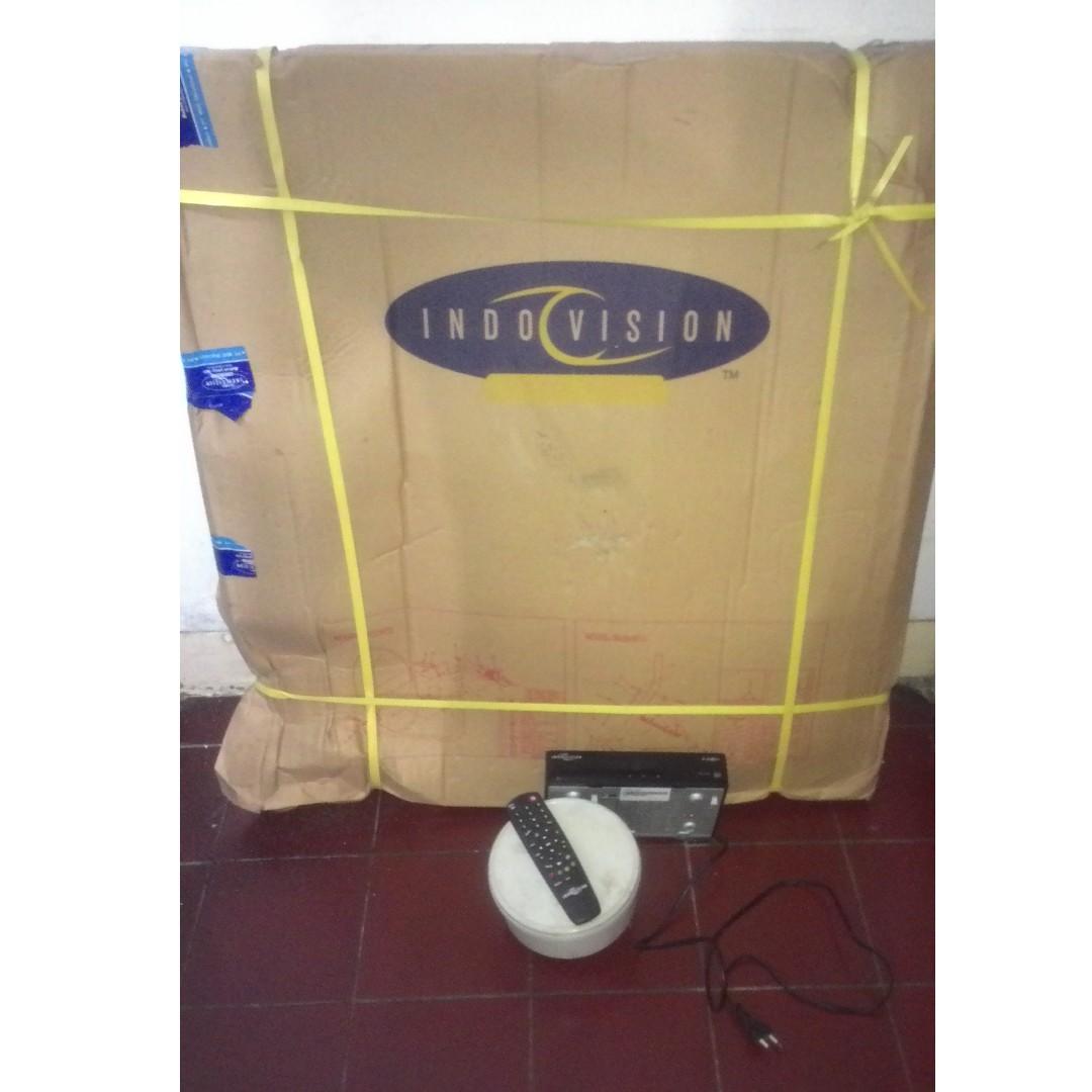 Antena Dish Parabola Indovision + LNB S Band + Decoder + Remote NEW ...