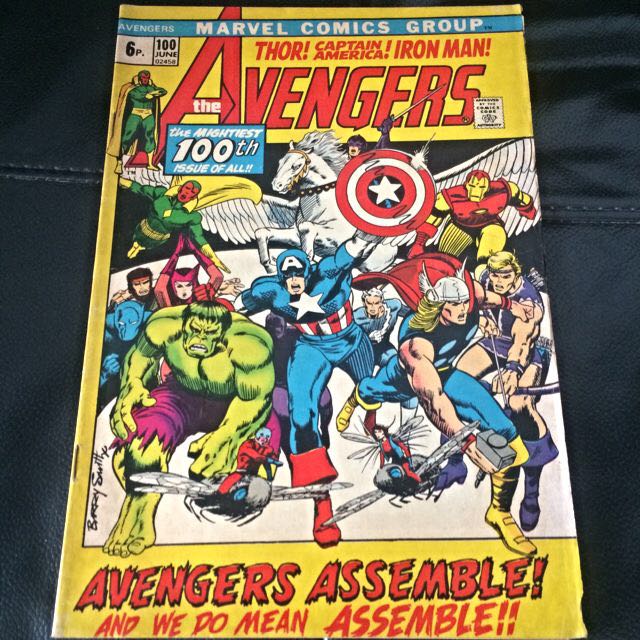 AVENGERS #100: "Avengers Assemble!" Barry Smith Art, Hobbies & Toys ...