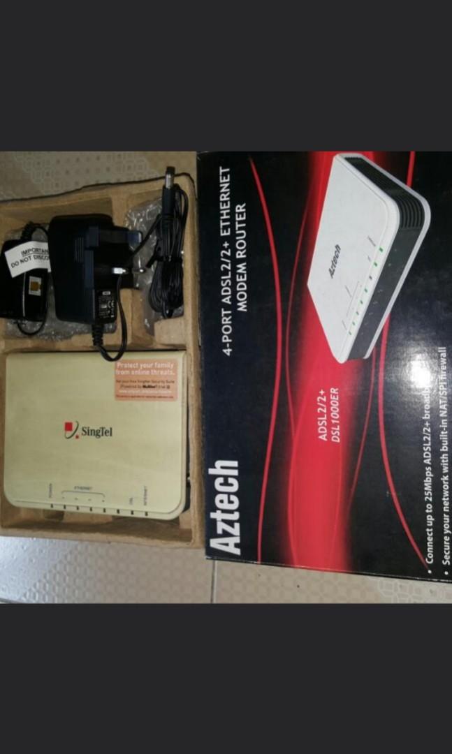 Aztech Modem + Router, Computers & Tech, Parts & Accessories ...