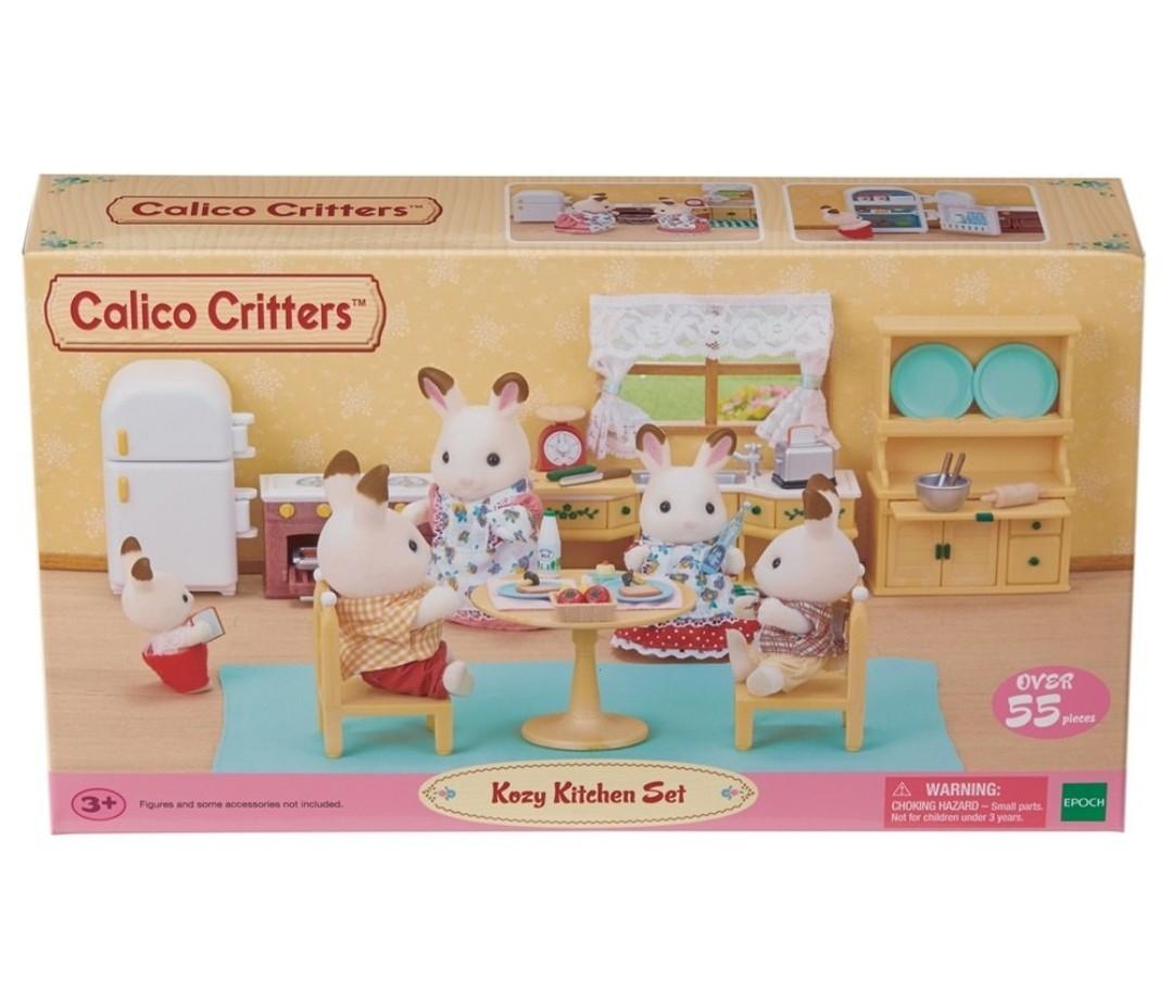 ~RARE~ BN Sylvanian Families Calico Critters Epoch Kozy Kitchen Play Set, Hobbies & Toys, Toys ...