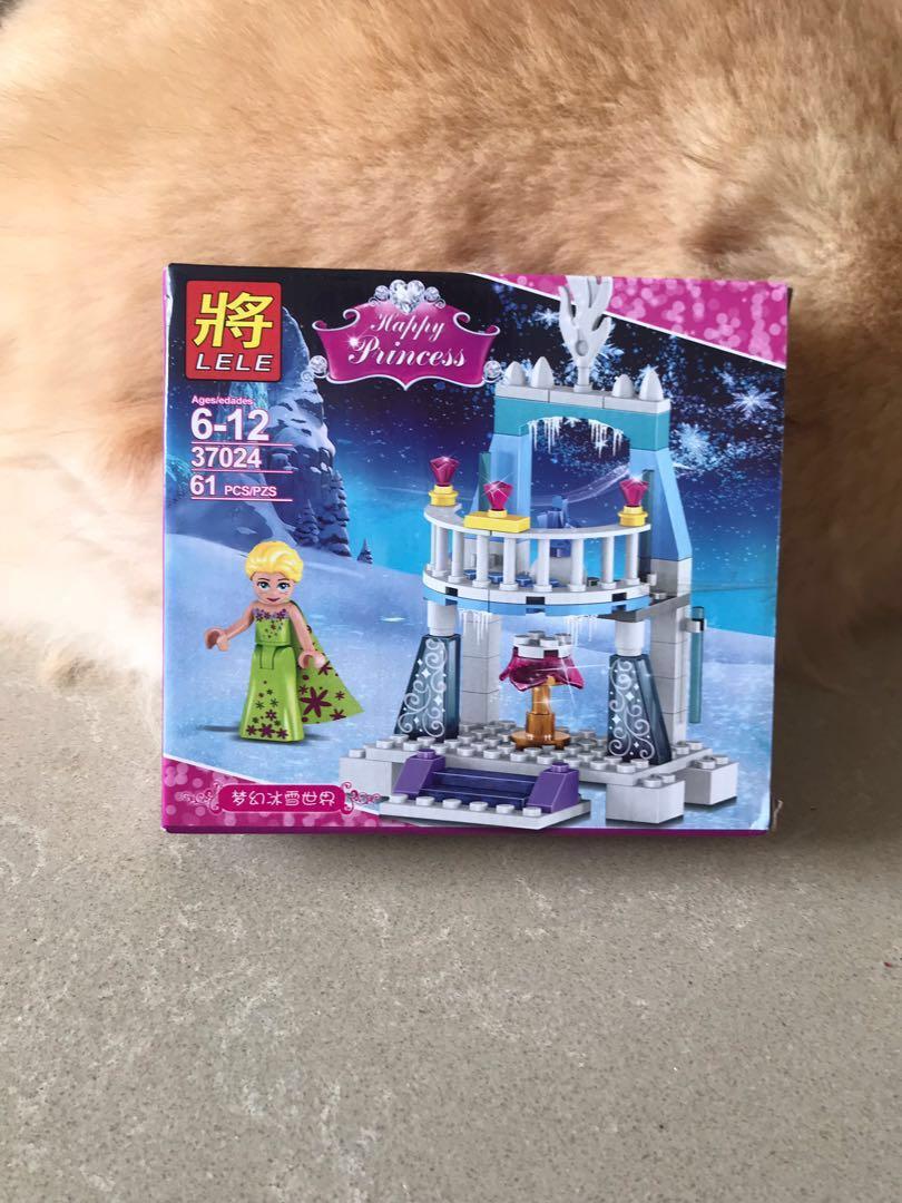 Disney lele Frozen castle bricks 4 in one similar LEGO. , Hobbies ...