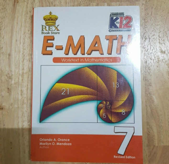 E-MATH Worktext (Grade 7), Hobbies & Toys, Books & Magazines, Textbooks on Carousell