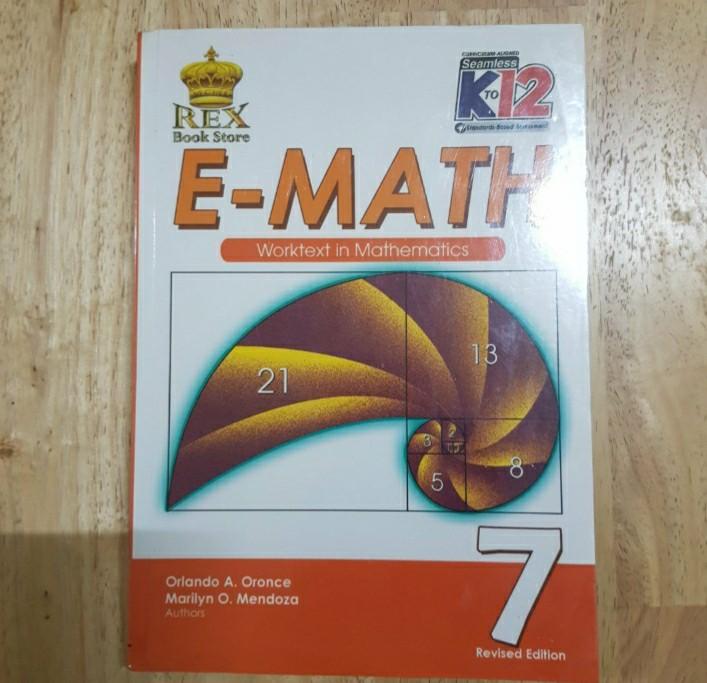 E-MATH Worktext (Grade 7), Hobbies & Toys, Books & Magazines, Textbooks ...