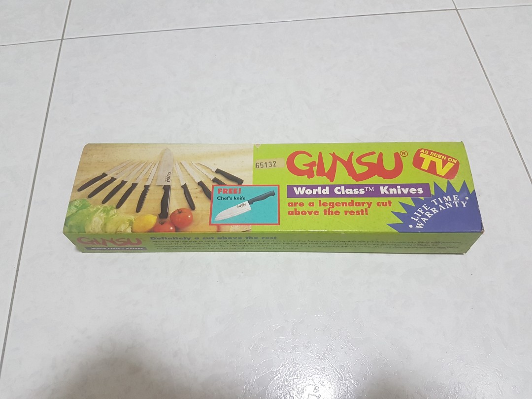GINSU World Class Knife Set, Furniture & Home Living, Kitchenware ...