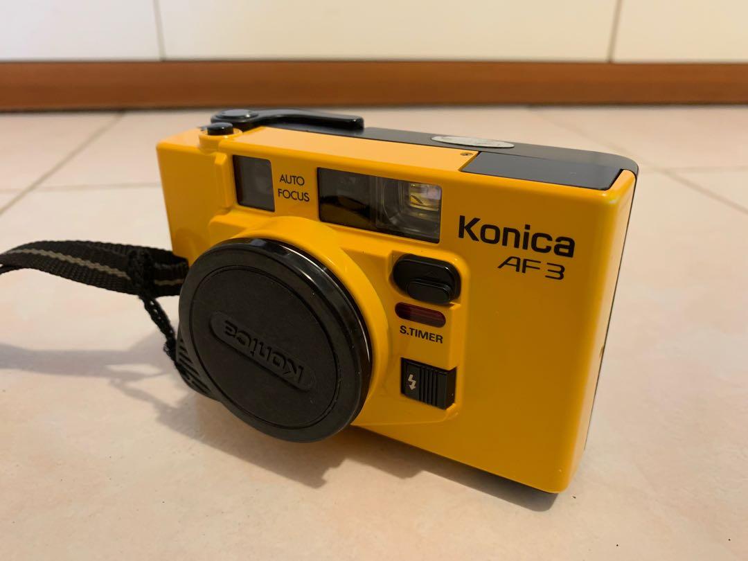 Konica AF3 懷舊菲林相機,japan camera,auto focus,35mm f2.8 hexanon, 攝影器材, 鏡頭及 ...