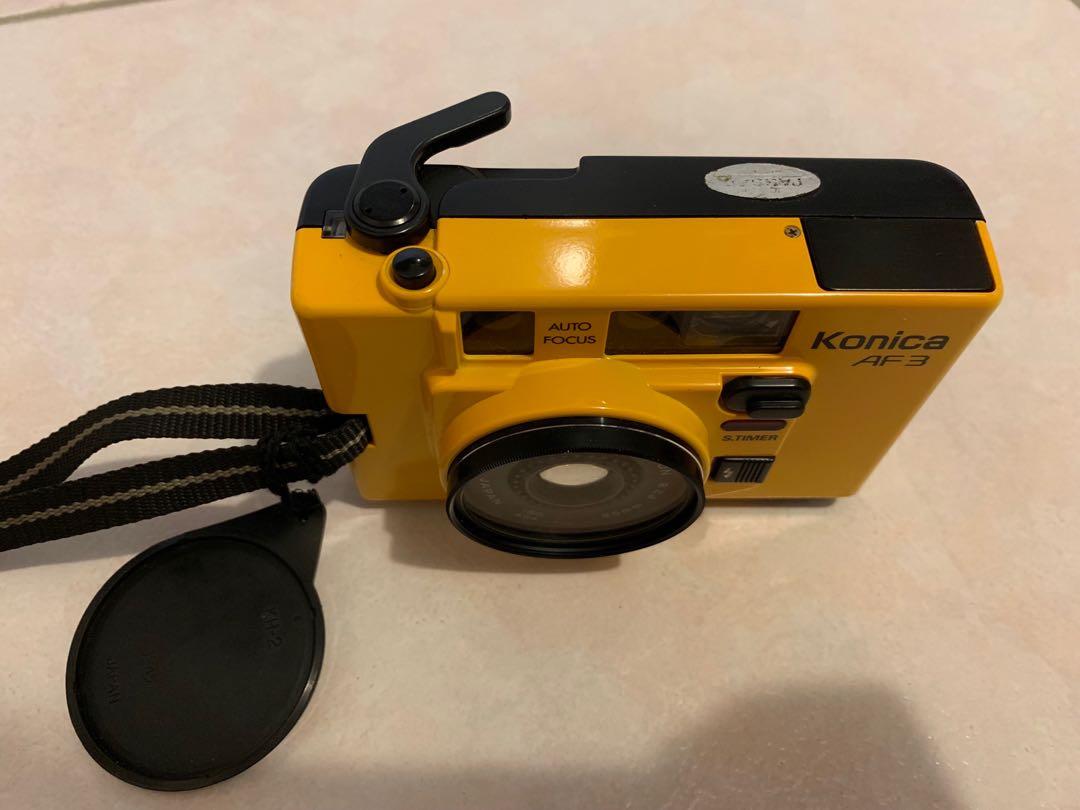 Konica AF3 懷舊菲林相機,japan camera,auto focus,35mm f2.8 hexanon on Carousell