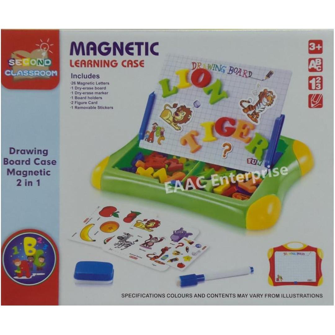 Magnetic Learning Case Drawing Board Alphabet ABC Figure Card Sticker ...