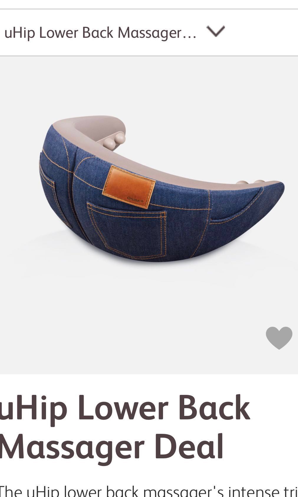 Osim uHip, Health & Nutrition, Massage Devices on Carousell