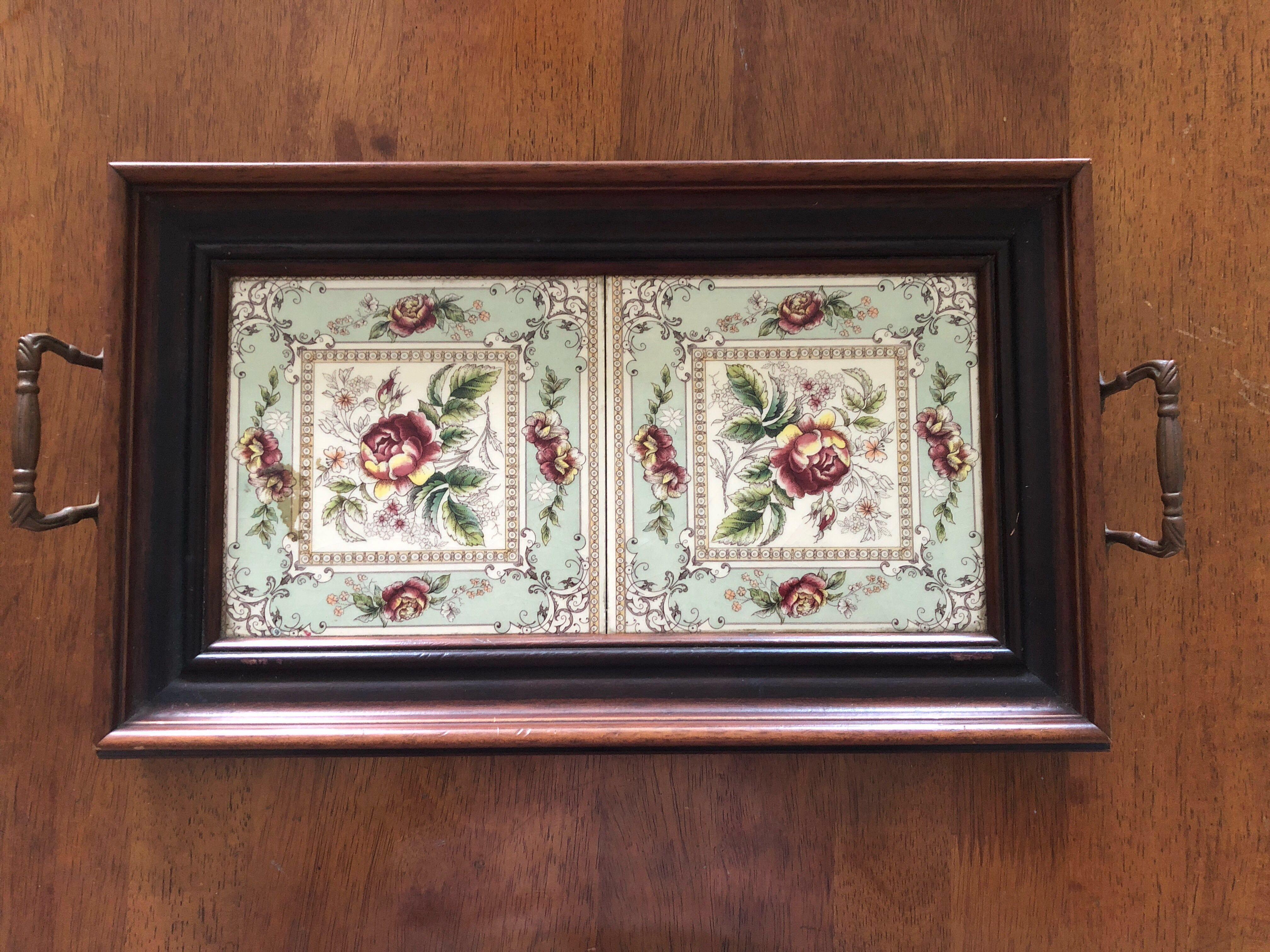 Peranakan tiles tray, Furniture & Home Living, Kitchenware & Tableware ...
