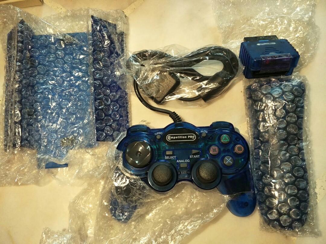 PS2 AQUA BLUE PACK (Blue PS2 Pad/Original PS2 Stand & DVD remote ...
