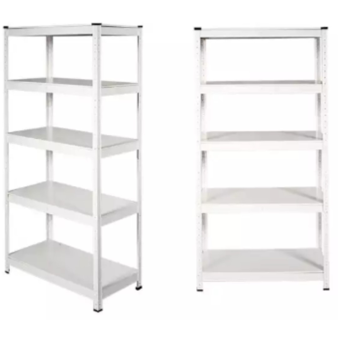 Boltless Rack White Storage, HDB, BTO, Room Full Metal Rack, Furniture ...