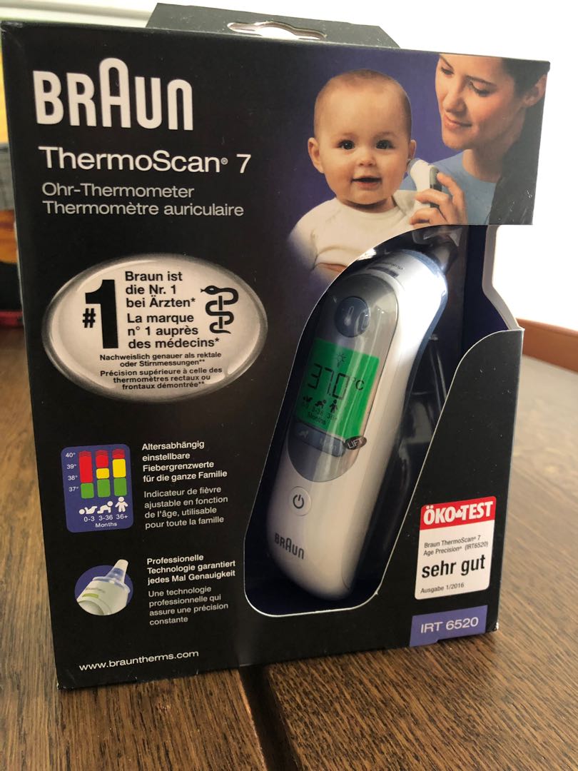 Brand New Braun Thermoscan 7, Health & Nutrition, Thermometers on Carousell