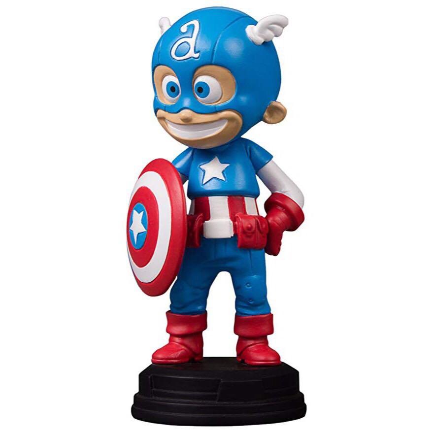Captain America Animated Mini Statue, Hobbies & Toys, Toys & Games on ...