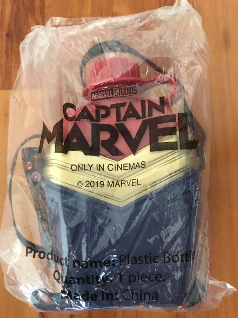 Captain Marvel Water Bottle, Everything Else on Carousell