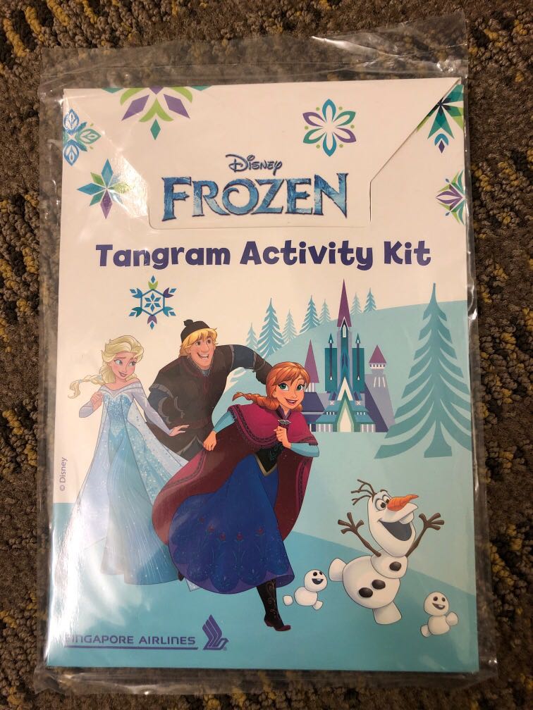 Disney Frozsn Tangram Activity Kit from Singapore Airlines, Hobbies ...