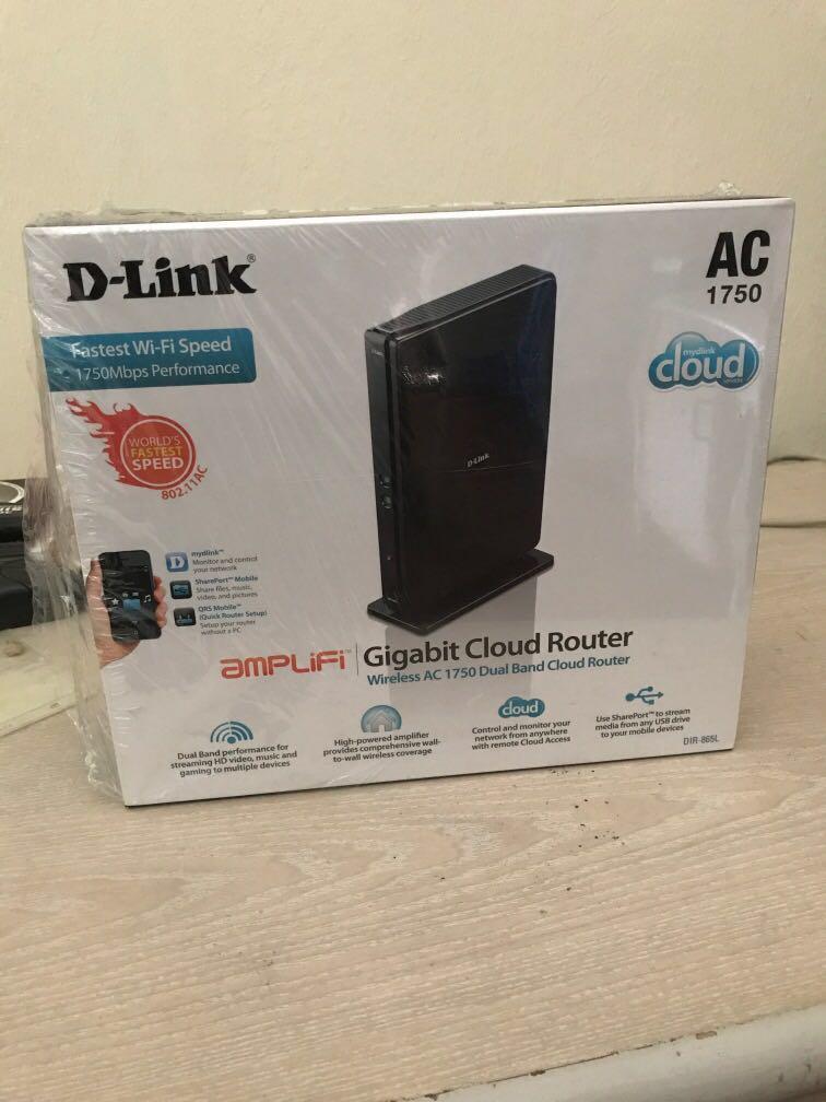 D-Link AC1750 Dual Band Gigabit Cloud Router, Computers & Tech, Parts ...