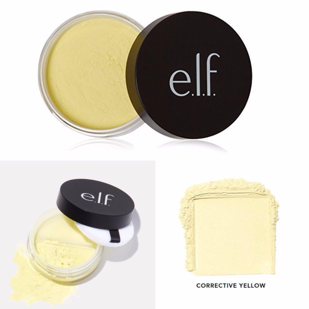 elf HD Loose Setting Powder Corrective Yellow, Beauty & Personal Care ...