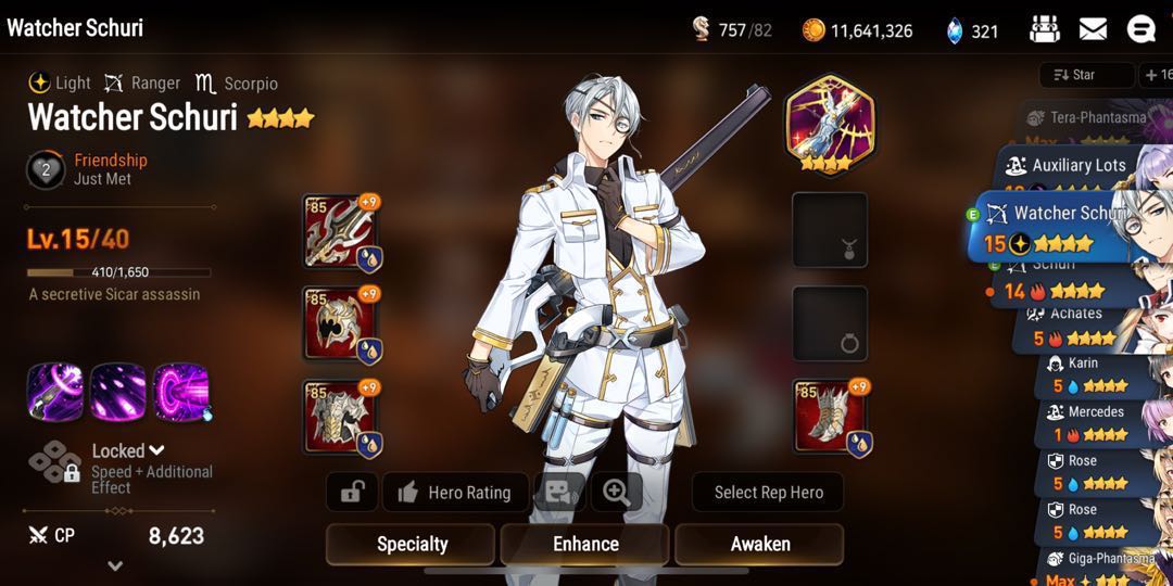 EPIC SEVEN [GLOBAL] WATCHER SCHURI + AUXILLARY LOTS RARE, Video Gaming ...