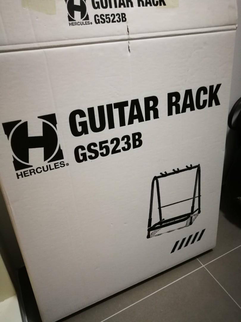 Hercules guitar rack for 3 guitars, Hobbies & Toys, Music & Media ...