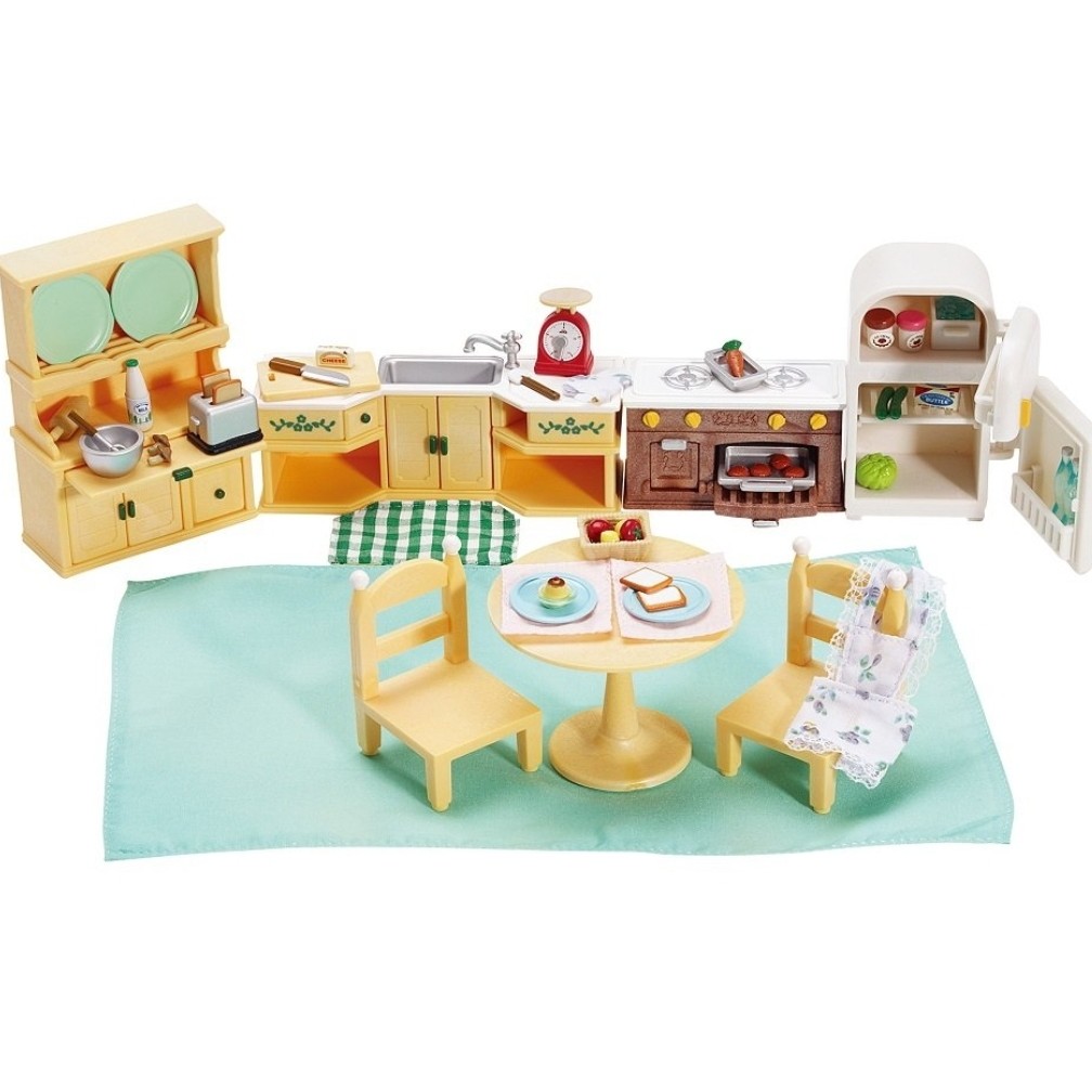 ~RARE~ BN Sylvanian Families Calico Critters Epoch Kozy Kitchen Play Set, Hobbies & Toys, Toys ...