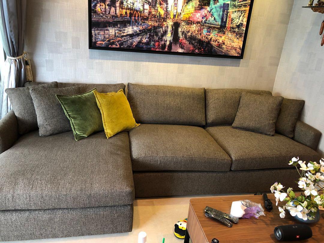 L Shape Sofa 3 meter long, Furniture & Home Living, Furniture, Sofas on ...