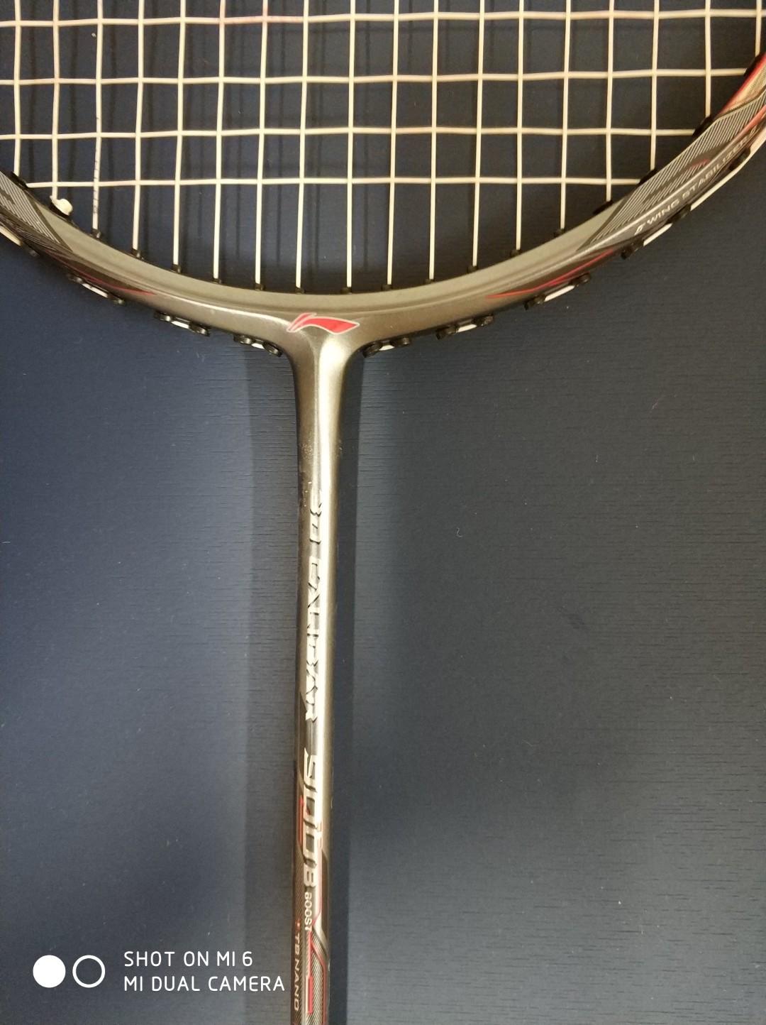 LiNing 3D Calibar 900B badminton racket, Sports Equipment, Sports ...