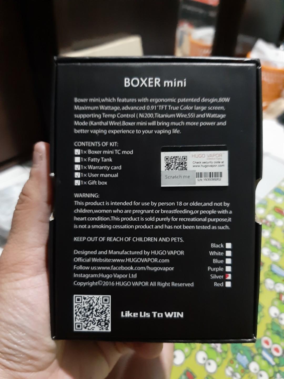 MOD VAPE BOXER mini, Serba Serbi, Others di Carousell