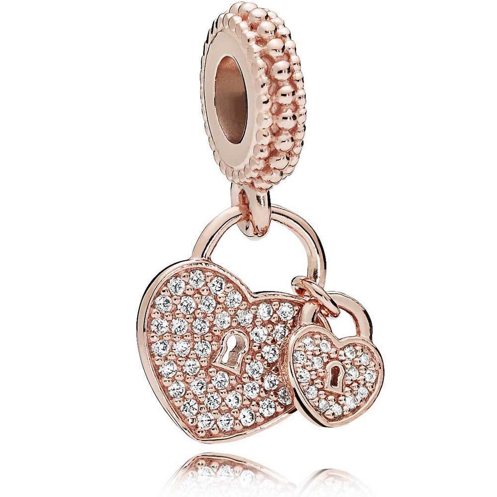 PANDORA CV LOVE LOCKS ROSE GOLD, Women's Fashion, Jewelry & Organisers ...