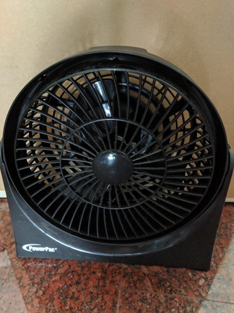 Powerpac PP2809 9 inch fan, Furniture & Home Living, Lighting & Fans ...
