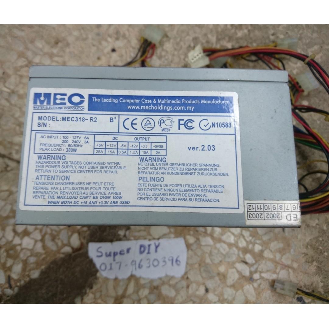 PSU power supply computer desktop PC 500W, Computers & Tech, Parts ...