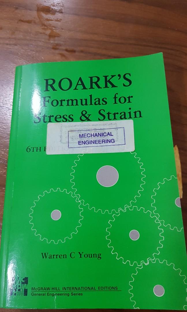 ROARK'S FORMULAS FOR STRESS & STRAIN, Hobbies & Toys, Books & Magazines ...