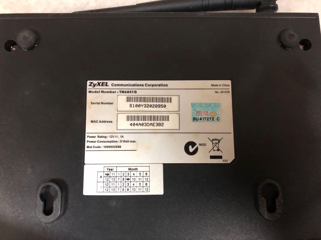 Router zyxel p600 series, Computers & Tech, Parts & Accessories ...