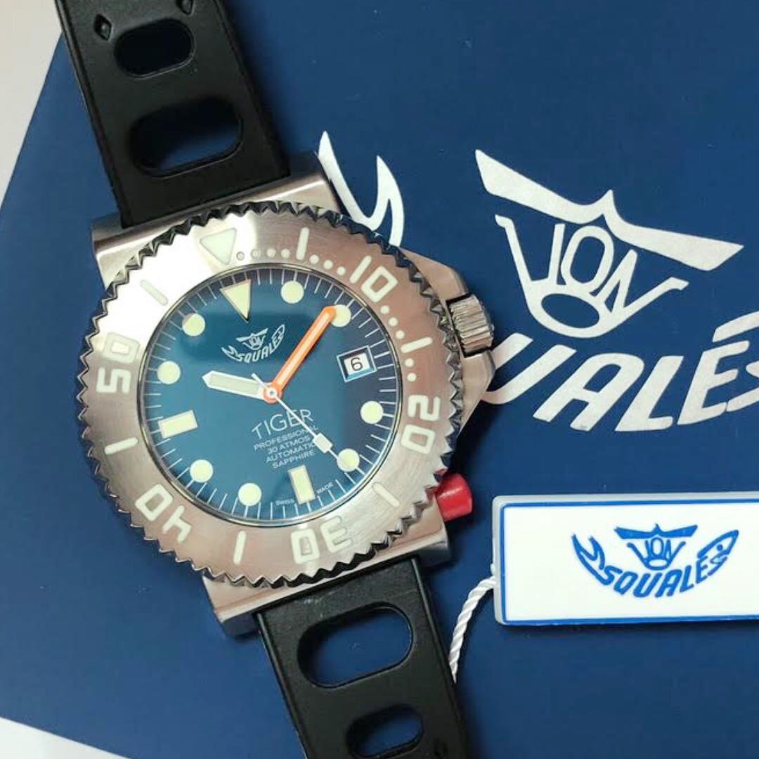 SQUALE "TIGER" DIVE WATCH – (Blue Dial) Limited Edition, Mobile Phones ...