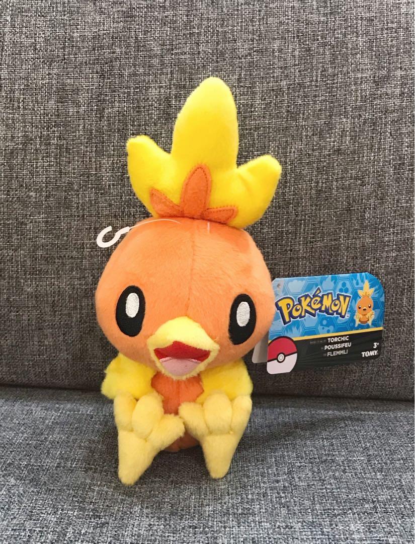 Torchic Tomy Pokemon sitting down plushy mascot USA, Hobbies & Toys ...