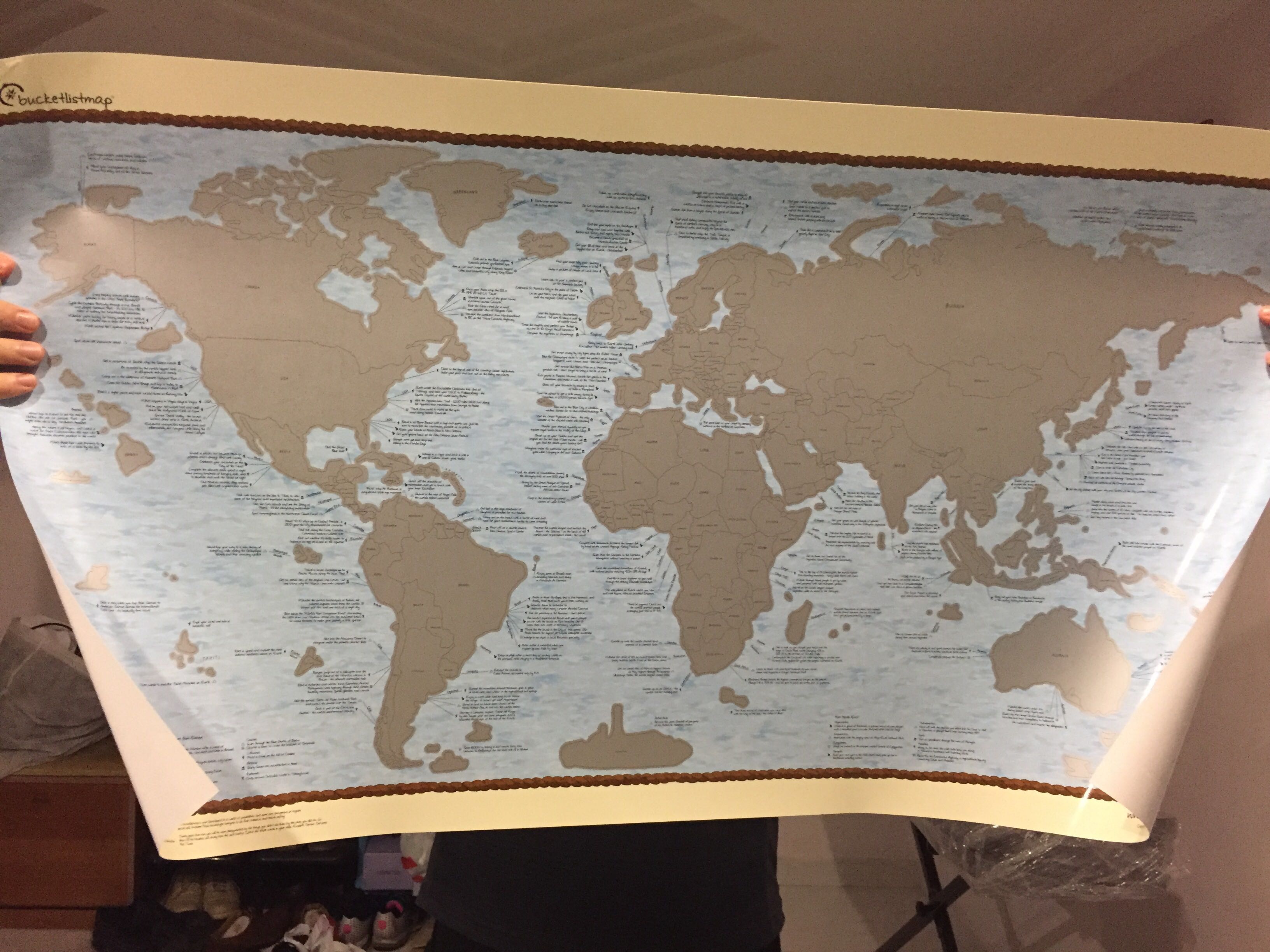 World Map Scratch Edition, Hobbies & Toys, Stationery & Craft, Art ...